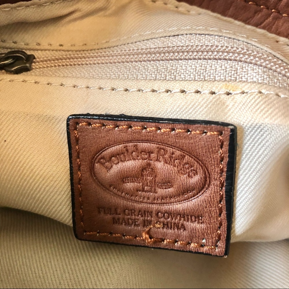 Boulder Ridge Leather Shoulder Bag - Gem